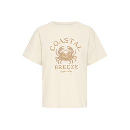 Pulz Shirt female size M Camel / Egg shell