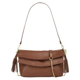 Samantha Look Umh&auml;ngetasche echt Leder in braun | Gr.: onesize