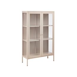 Beliani Vitrine NASH in Beige - (W) 90 x (H) 150 x (L) 35 cm | Gr.: onesize