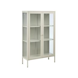 Beliani Vitrine NASH in Beige - (W) 90 x (H) 150 x (L) 35 cm | Gr.: onesize