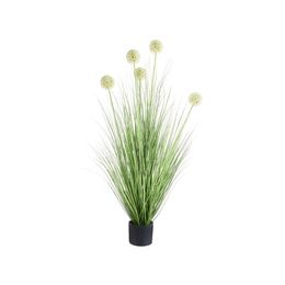 Beliani Kunstpflanze SNOWBALL BUSH in Gr&uuml;n/Schwarz - (W) 50 x (H) 125 x (L) 50 cm | Gr.: onesize