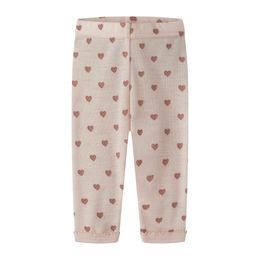 name it Leggings 'NBFNOEL NIA' Gr&ouml;&szlig;e 74 puder / pastellpink