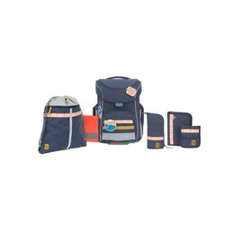 L&auml;ssig L&auml;ssig Schulranzen Set 7-teilig, Slim Unique navy | Gr.: onesize