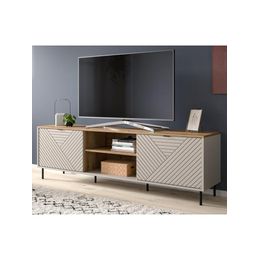 Inn.Furn Lowboard in kaschmir, Evoke Eiche 184 cm, TV-Unterteil in modernem Design | Gr.: onesize