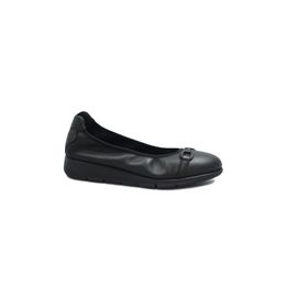 Frau Ballerina 'FRAU 51M4 nero scarpe donna ballerine elasticizzata pelle fibbia' Damen Gr&ouml;&szlig;e 39 schwarz Sommerschuhe