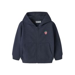 name it Sweatjacke M&auml;dchen Gr&ouml;&szlig;e 104 saphir / gr&uuml;n / blutrot
