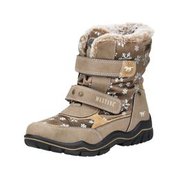 Mustang Snow Boots girl size 34 Taupe / White
