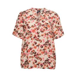 Vero Moda Curve Blouse 'JAMIE' female size 5XL Ecru / Mixed colors