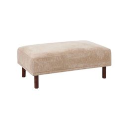 Beliani Ottomane HOLT in Beige/Braun - (W) 112 x (H) 44 x (L) 67 cm | Gr.: onesize