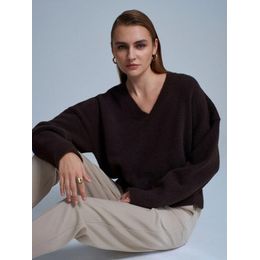 Dilvin Pullover 'Pullover' Damen Gr&ouml;&szlig;e S/L dunkelbraun