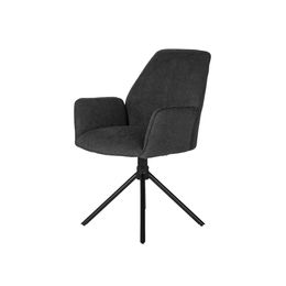 home24 Drehbarer Armlehnenstuhl Stellar in Anthrazit | Gr.: onesize
