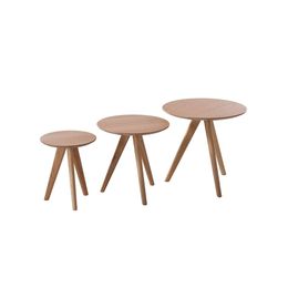 home24 Beistelltisch-Set Past Past II in Eiche | Gr.: onesize