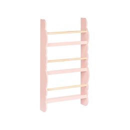 Beliani B&uuml;cherregal RIGOLET in Rosa/Braun - (W) 43 x (H) 80 x (L) 14 cm | Gr.: onesize