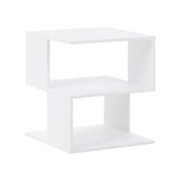 Beliani Nachttisch BAEUVAL in Wei&szlig; - (W) 40 x (H) 44 x (L) 40 cm | Gr.: onesize