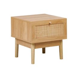 Beliani Nachttisch NIVO in Braun - (W) 40 x (H) 40 x (L) 42 cm | Gr.: onesize