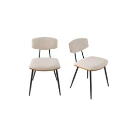 Signature 2er-Set Esszimmerstuhl BABETTE in Beige - (W)45 x (H)79 x (L)45 cm | Gr.: onesize