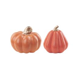 Beliani 2er-Set Dekofigur CHALKIDA in Orange/Gold | Gr.: onesize