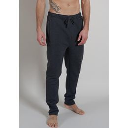Bugatti Herren Bugatti Pyjamahose locker, l&auml;ssig, mit Seitentaschen, bequem, weich, w&auml;rmend, Baumwollmix grau 56, N-Gr