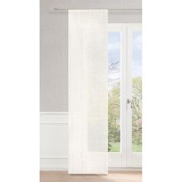 Neutex for you! Schiebegardine &raquo;NICO&laquo; Paneelwagen 1 Stk. tlg. Naturoptik mit Leinenanteil wei&szlig; Leinen, Polyester 245cm, Paneelwagen, 60cm