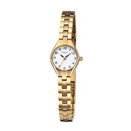 Regent Uhren Regent Analoguhr Damen Gr&ouml;&szlig;e One Size gold / wei&szlig;