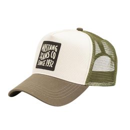 Mustang Damen Mustang Trucker Cap &raquo;"Hunter"&laquo; mit Netzeinsatz, gr&ouml;&szlig;enverstellbar, mehrfarbig gr&uuml;n Einheitsgr&ouml;&szlig;e