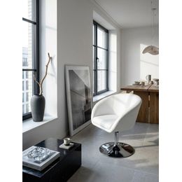 KADIMA DESIGN Design Relaxsessel SPM2.158 Loungesessel Kunstleder Cocktailsessel in Wei&szlig; | Gr.: onesize