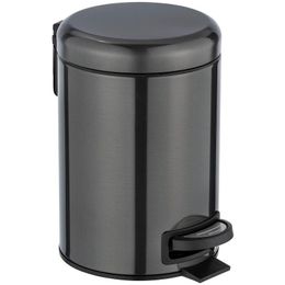 Wenko Kosmetikeimer &raquo;Leman&laquo; 3 Liter, BxTxH: 17x25x22,5 cm schwarz Edelstahl B/H/T: 17cm x 25cm x 22,5cm, 3 l