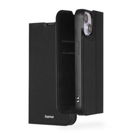 Hama Smartphone-H&uuml;lle &raquo;Handytasche "Daily Protect" f&uuml;r Apple iPhone 13, Schwarz&laquo; Smartphones Standfunktion, Magnetverschluss schwarz Polyurethan (PU), 