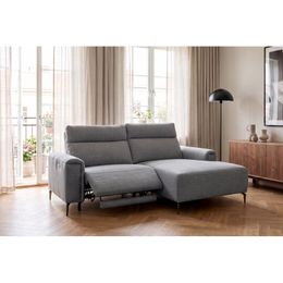 OTTO home Ecksofa &raquo;YELLIA L-Form, 227cm - elektrische Relaxfunktion&laquo; USB A/C, HR-Schaumstoff im Sitz, Webstoff grau B/H/T: 227cm x 103,5cm x 160cm, 