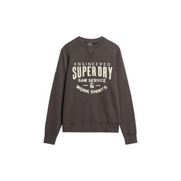 Superdry & Co Sweatshirt Herren Gr&ouml;&szlig;e XXL anthrazit / wei&szlig;