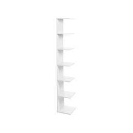 Beliani B&uuml;cherregal ESTON in Wei&szlig; - (W) 30 x (H) 190 x (L) 28 cm | Gr.: onesize