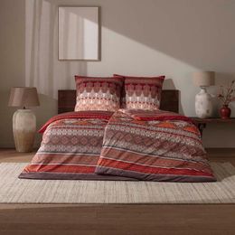 Estella Bettw&auml;sche &raquo;Martina&laquo; 2 Gefertigt aus hochwertigem Mako-Interlock-Jersey aus 100% Baumwolle. rot Mako-Interlock-Jersey, Obermaterial: 100% Baumwolle B/