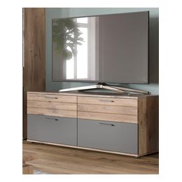 Inn.Furn TV-Unterteil Eiche, grau 130 cm, Lowboard mit Soft-Close | Gr.: onesize