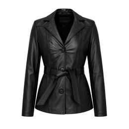 Felix Hardy Lederjacke Damen Gr&ouml;&szlig;e L schwarz Sommerjacke