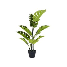 Beliani Kunstpflanze MONSTERA PLANT in Gr&uuml;n/Schwarz - (W) 45 x (H) 94 x (L) 45 cm | Gr.: onesize