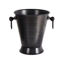 Beliani Flaschenk&uuml;hler BIRMA in Silber - (W) 25 x (H) 29 x (L) 25 cm | Gr.: onesize
