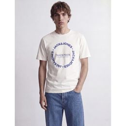 Jack & Jones Jack & Jones Herren T-Shirt &raquo;JJBENSON TEE SS CREW NECK&laquo; Baumwolle, regular fit wei&szlig; L
