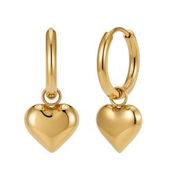 GOOD.designs Ohrringe Herz in Gold | Gr.: onesize