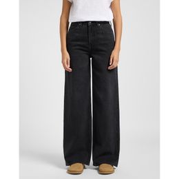 Lee Damen Weite Jeans &raquo;STELLA&laquo; im Five-Pocket Style schwarz 30, L&auml;nge 29