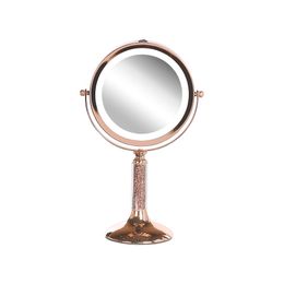 Beliani Kosmetikspiegel BAIXAS in Ros&eacute;gold - (W) 18 x (H) 34 x (L) 12 cm | Gr.: onesize