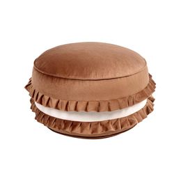 Beliani Kinderhocker MAROT in Braun/Wei&szlig; - (W) 50 x (H) 30 x (L) 50 cm | Gr.: onesize