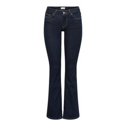 Only Damen Only Bootcut-Jeans &raquo;ONLBLUSH &ndash; Bootcut-Jeans mit niedriger Leibh&ouml;he und Stretch&laquo; Baumwollmischung, bootcut fit blau S (36), L&auml;nge 30