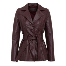 Felix Hardy Lederjacke Damen Gr&ouml;&szlig;e L bordeaux Sommerjacke