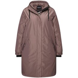 Ulla Popken &Uuml;bergangsjacke Damen Gr&ouml;&szlig;e M/L braun Sommerjacke