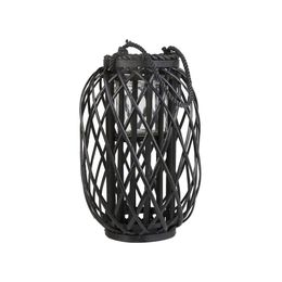 Beliani Laterne MAURITIUS in Schwarz - (W) 26 x (H) 40 x (L) 26 cm | Gr.: onesize