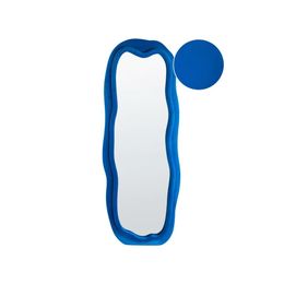 Beliani Wandspiegel BEAUNE in Blau - (W) 56 x (H) 160 x (L) 4 cm Vertikal | Gr.: onesize