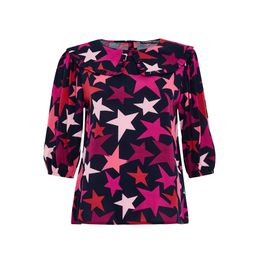 Threadbare. Threadbare Bluse 'Humbug' Damen Gr&ouml;&szlig;e S beere / pink / schwarz