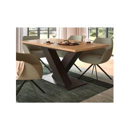 Inn.Furn Esstisch in Eiche, grau 150 - 190 cm, K&uuml;chentisch ausziehbar | Gr.: onesize