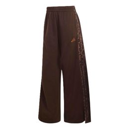 adidas Sportswear Workout Pants 'Seasonal Essentials' female size XL Brown / Dark brown / Black