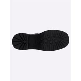 sheego Damen Weitschaftstiefel mit Zierschnalle, schwarz, Gr&ouml;&szlig;e 37